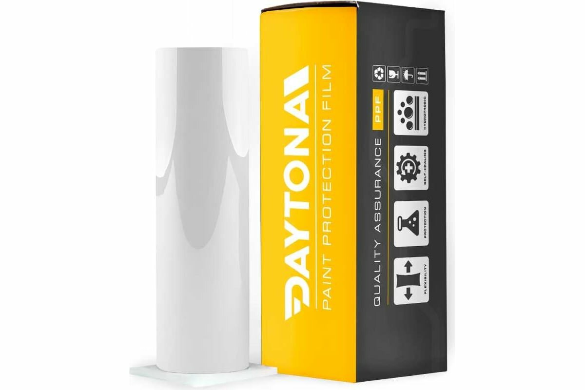 Daytona Прозрачная полиуретановая бронепленка на фары 1м х 30см . Антигравийная пленка для оптики с эффектом защиты от загрязнения и самовосстановления царапин MP1136030010