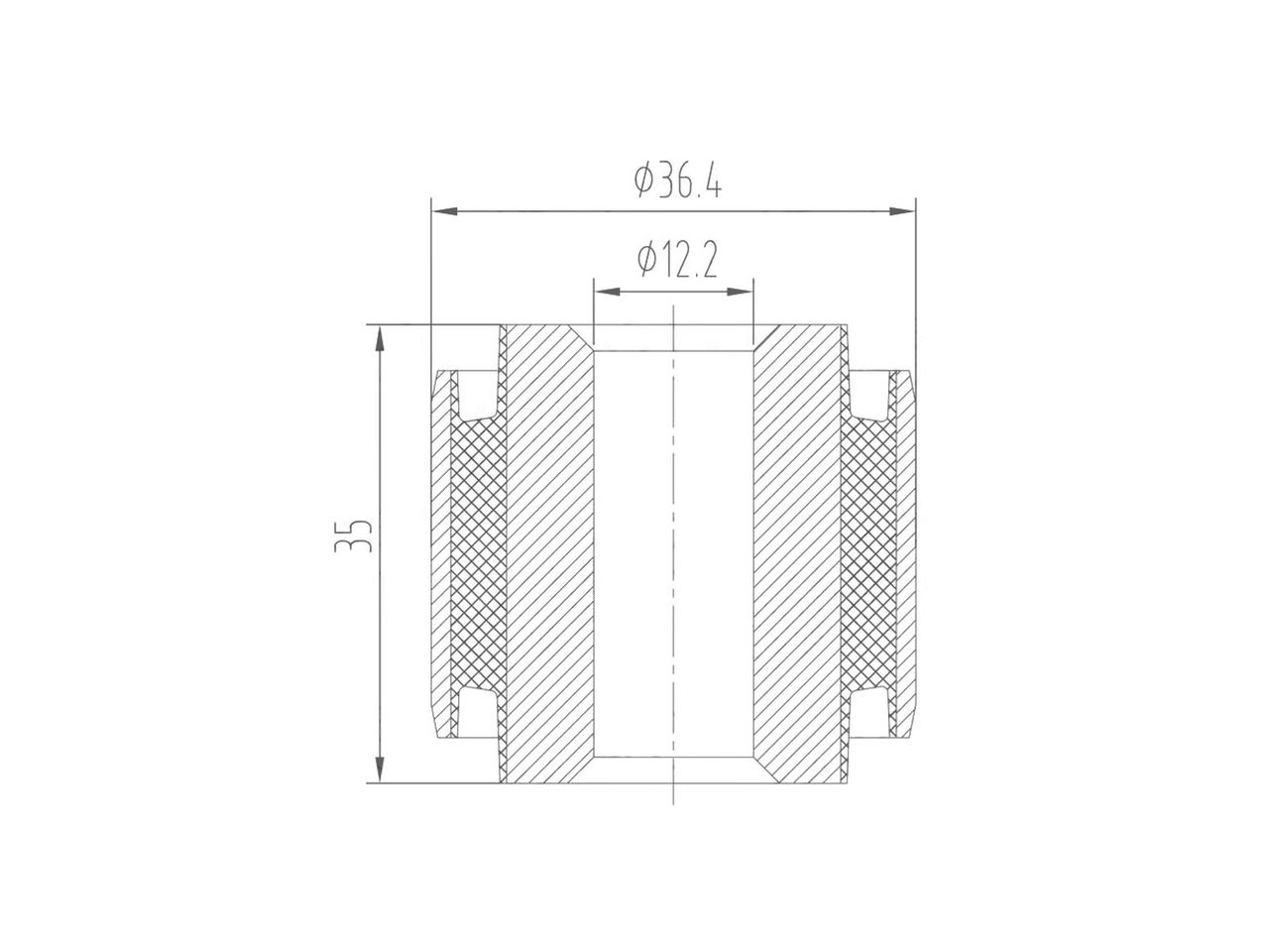 UNIO RMP-20545 (6784590 / 6829045 / 93BB5K653AB) сайлентблок заднего рычага Ford (Форд) Mondeo (Мондео) i, II 93-, cougar