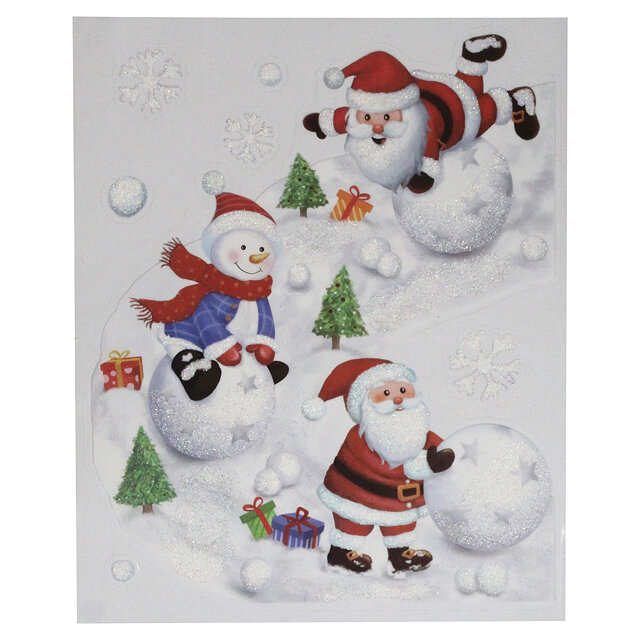 Новогодние наклейки на окно Зимние забавы Кристмас Сити 29*35 см, Peha, RD-61055