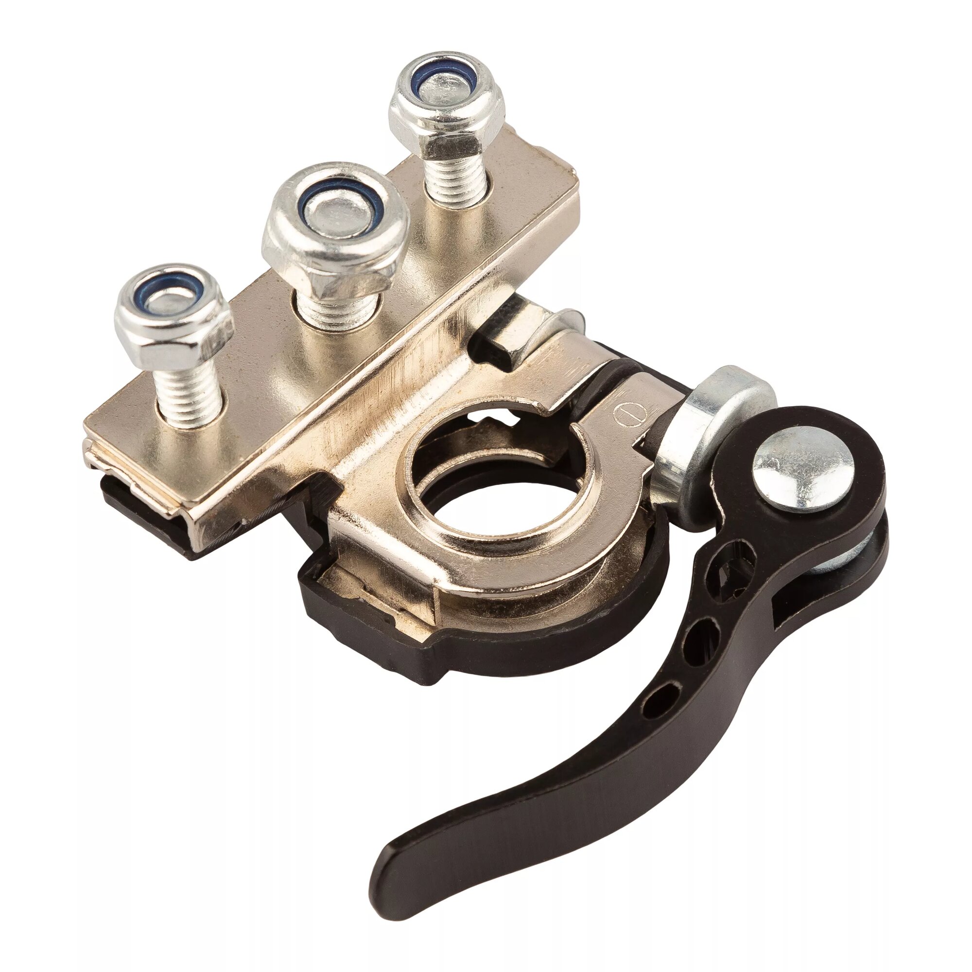 Клемма АКБ WB43B-A1 быстросъемная цинк черная минус с защитным покрытием (под зажим трех проводов)