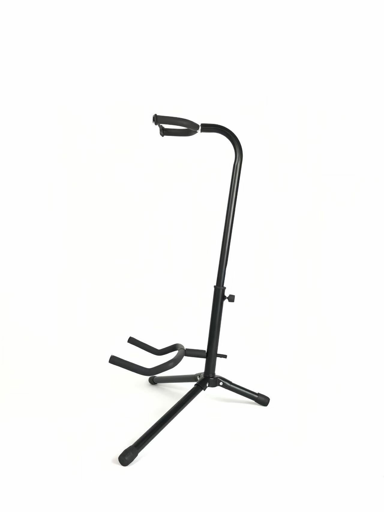 Универсальная напольная подставка для гитары, баса и скрипки с подставкой для грифа и запирающим устройством