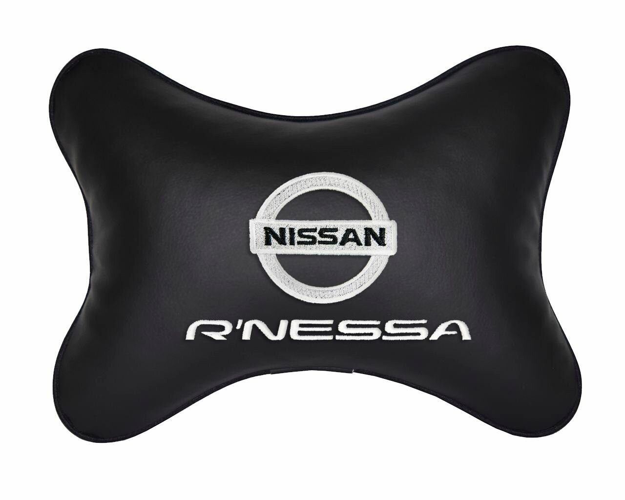 Подушка на подголовник черная экокожа NISSAN R'Nessa