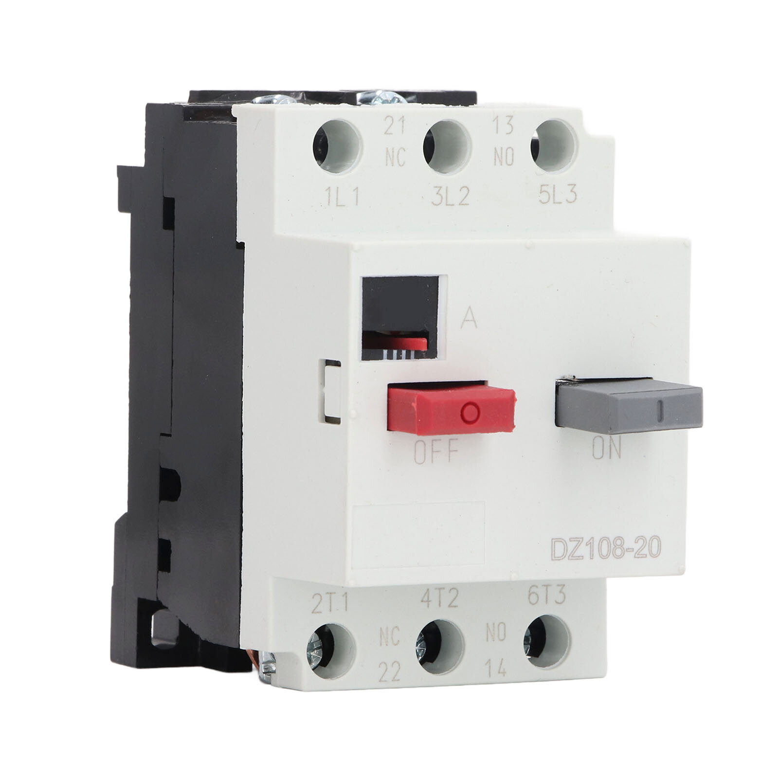 Автоматический выключатель в литом корпусе для монтажа на DIN-рейку, защита двигателя, 380В, 3-полюсный, DZ108‑20, 8‑12.5А.