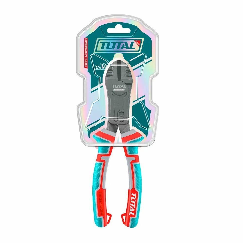Бокорезы TOTAL THTC530906, диагональный рез, трехцветная рукоятка, 228 мм