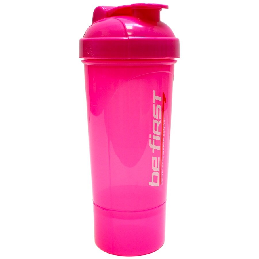 Шейкер-слим Be First 350 мл. 2 в 1 - розовый