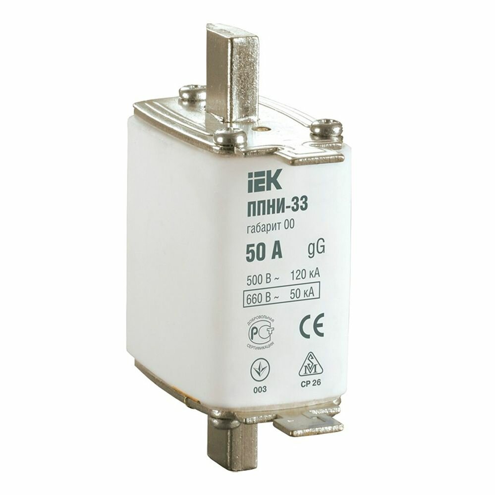 Плавкая вставка предохранитель ППНИ-33 габарит 00 80А 5шт IEK DPP10-080