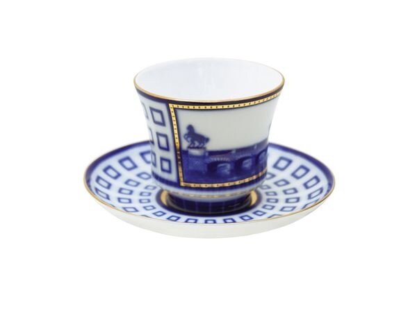 Чашка с блюдцем чайная 220 мл, Аничков мост (Банкетная), Императорский фарфоровый завод (ЛФЗ) 81.16035.00.1