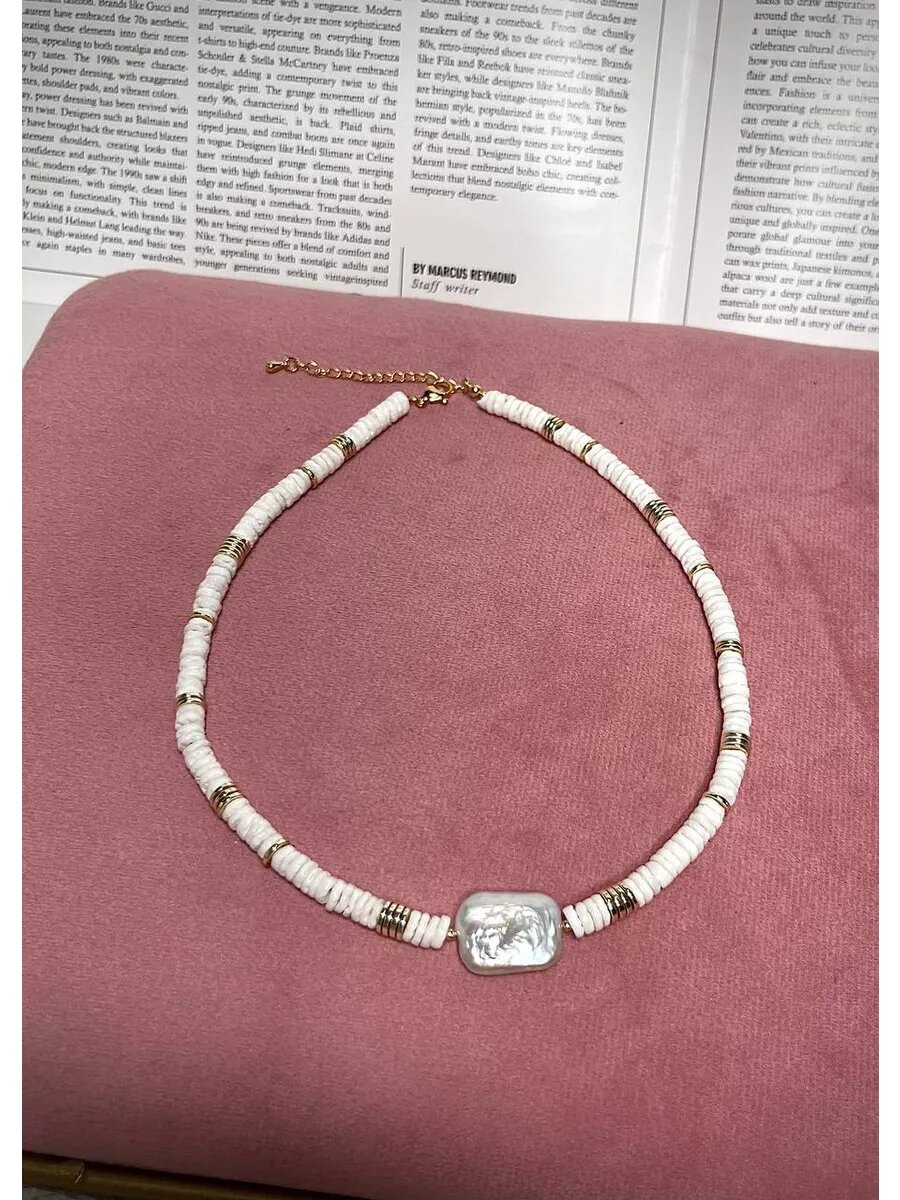 Чокер, жемчуг пресноводный