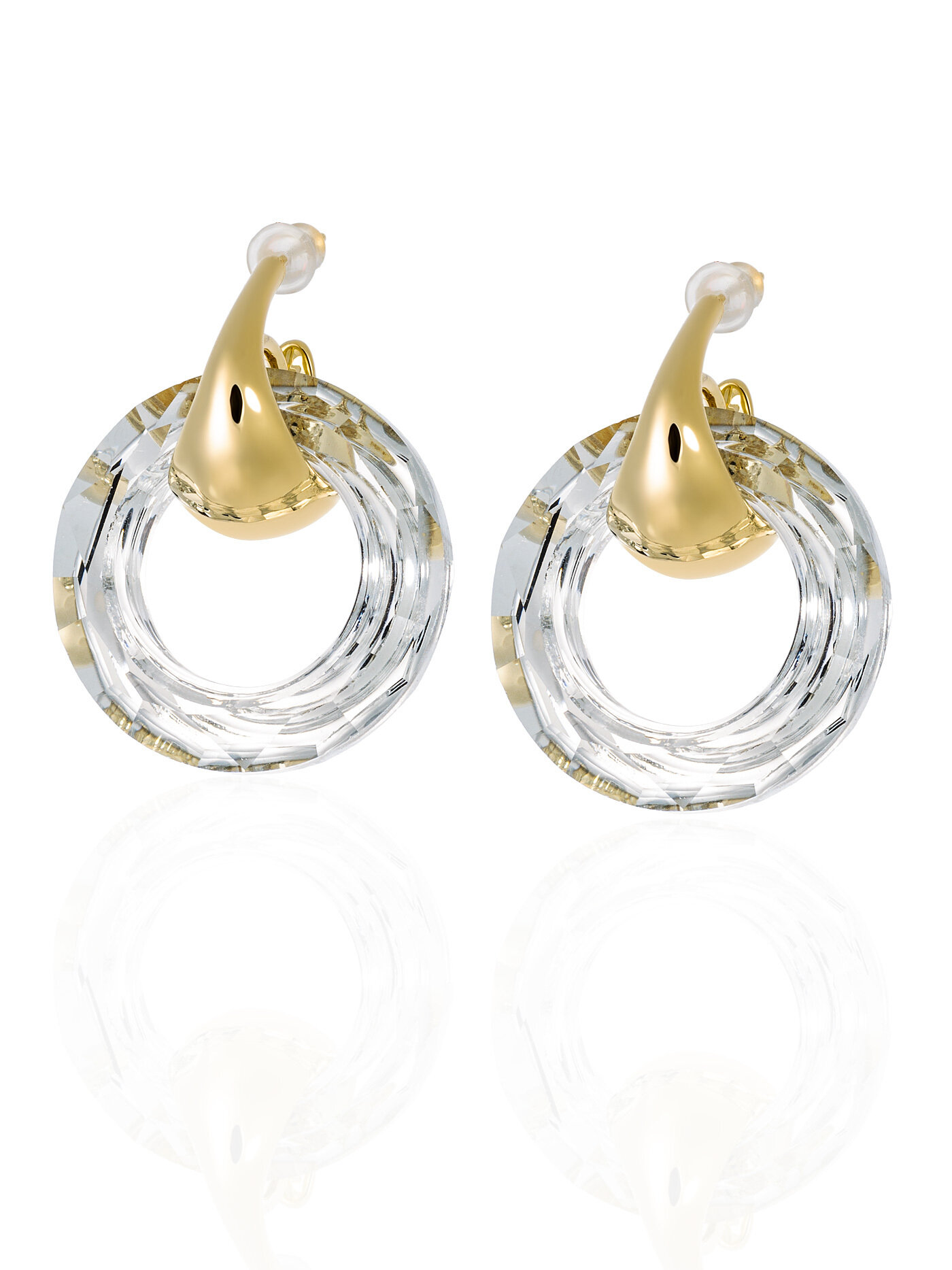 Серьги с подвесками, кристалл