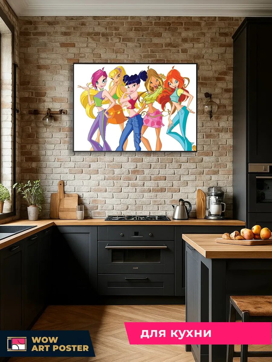 Постер Винкс Winx на стену 49 A3, матовая фотобумага премиум качества — фото 1