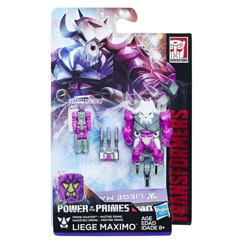 Трансформеры игрушки Hasbro Transformers Generations Power of the Primes Master Class Liege Maximo 8cm/5cm
