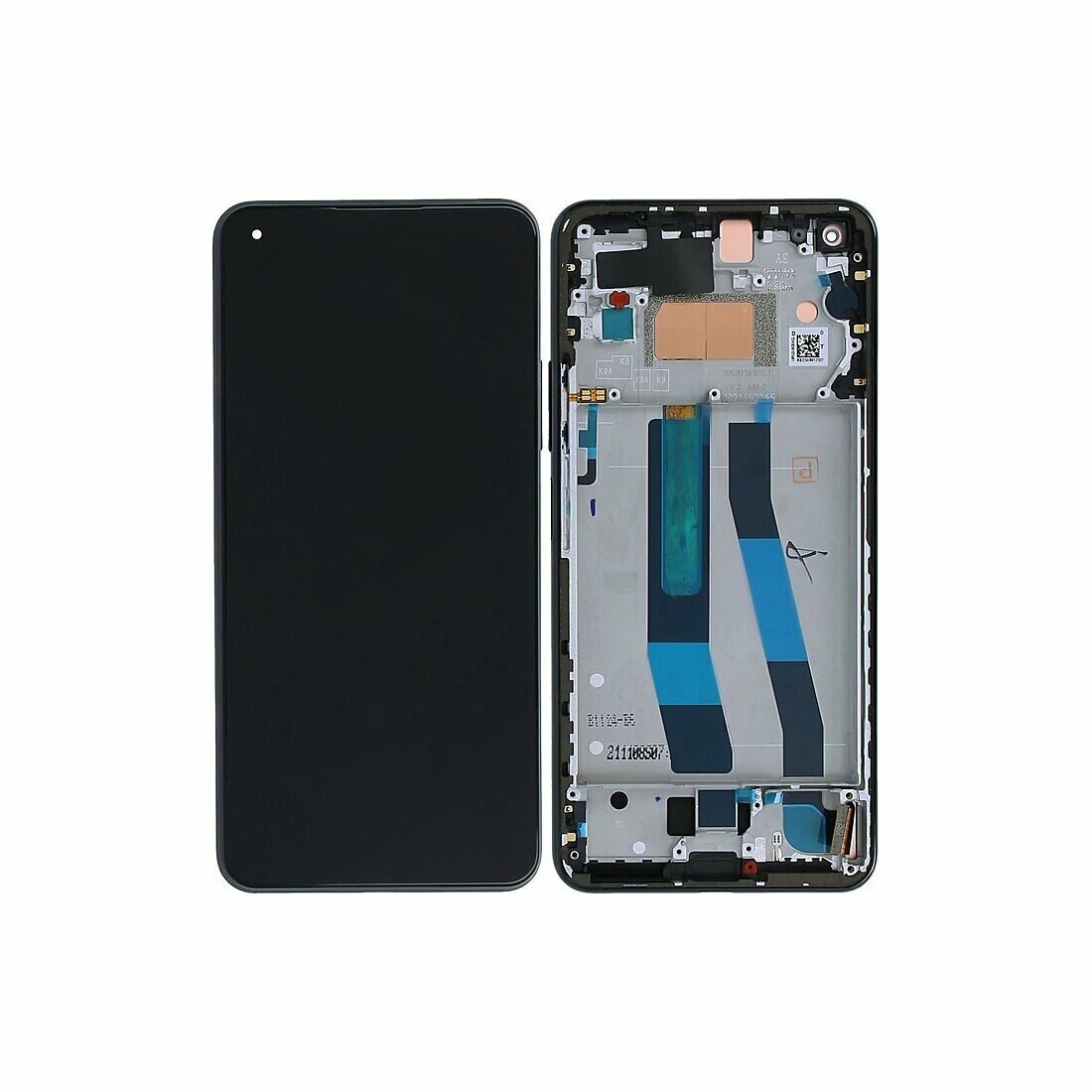 Дисплей Xiaomi Mi 11 Lite 5G NE в сборе черный