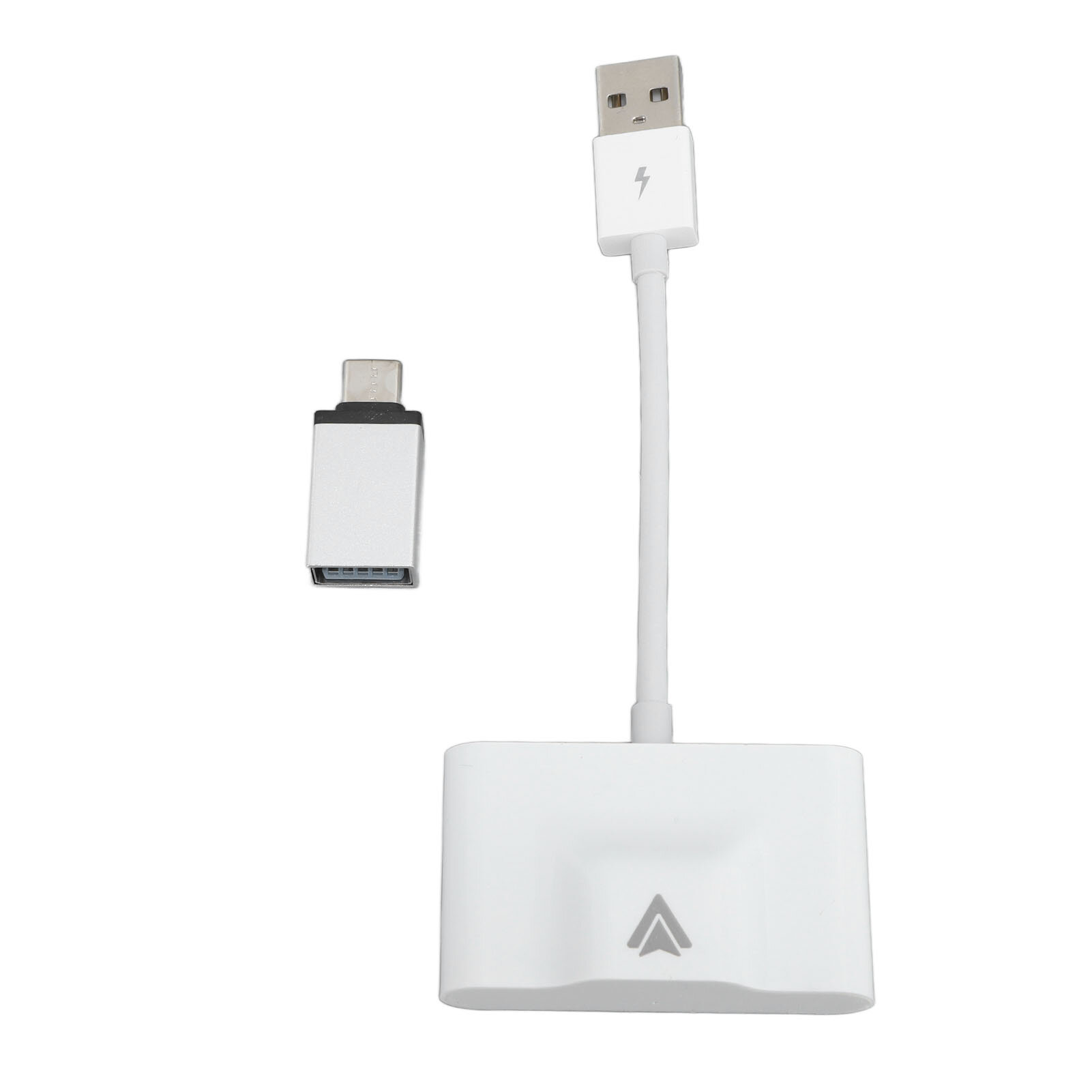 Беспроводной автомобильный адаптер для Android Type C Plug and Play Быстрое автоматическое подключение Автомобильный беспроводной автоматический ключ для автомобиля Белый
