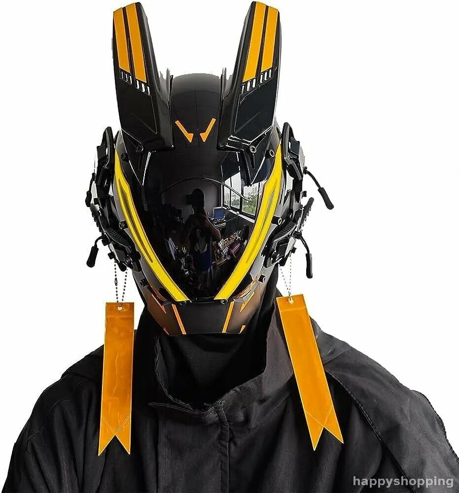 Эксклюзивная киберпанк маскалампа круглая LED для ролевых костюмов на Хэлоуин и вечеринки, мужские и женские образы