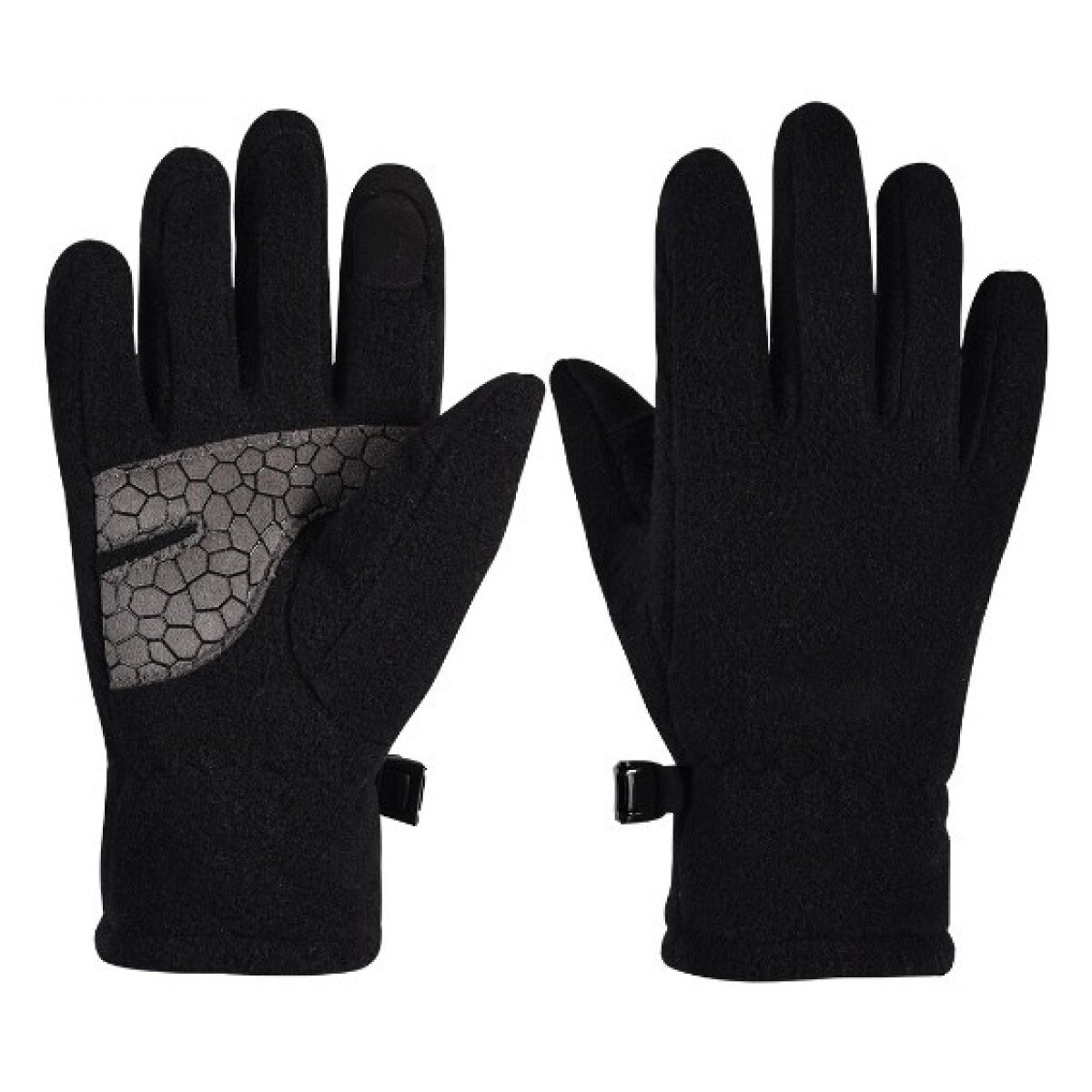 Зимние толстые термоперчатки с закрытыми пальцами для бега, катания на лыжах, спорта на открытом воздухе, черные, L/XL
