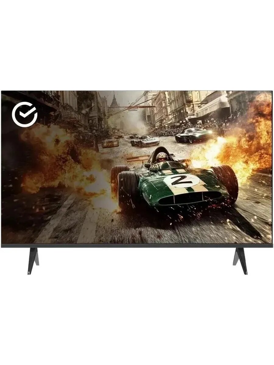 Телевизор Sber SDX-43F3111, диагональ 43", разрешение Full HD, операционная система Салют ТВ