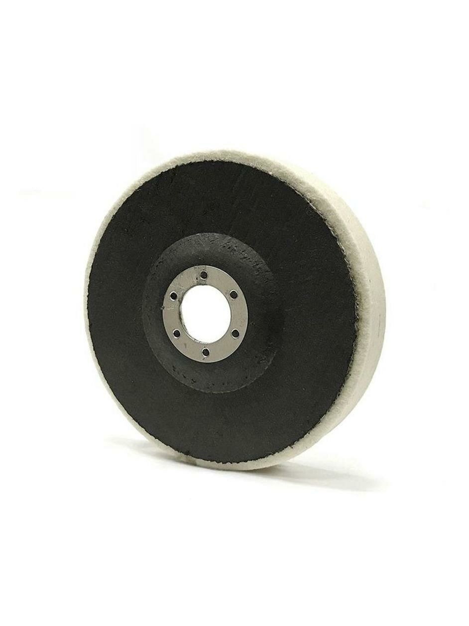 Круг полировальный фетровый 125х20мм. на оправке