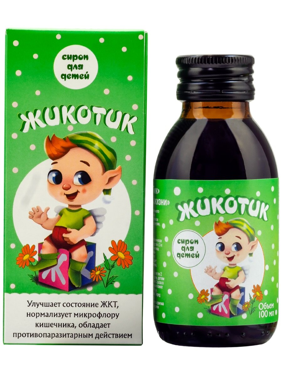 Сироп для детей Алфит плюс для нормализации ЖКТ Жикотик 100мл