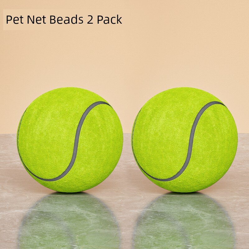 Набор теннисных мячей для собак, 2 шт прочная резиновая игрушка для тренировки и жевания