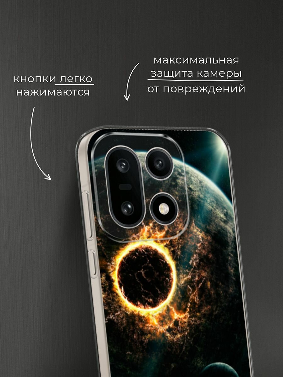 Силиконовый чехол на OnePlus 15 / Ван Плас 15 с принтом космос 16 — фото 1