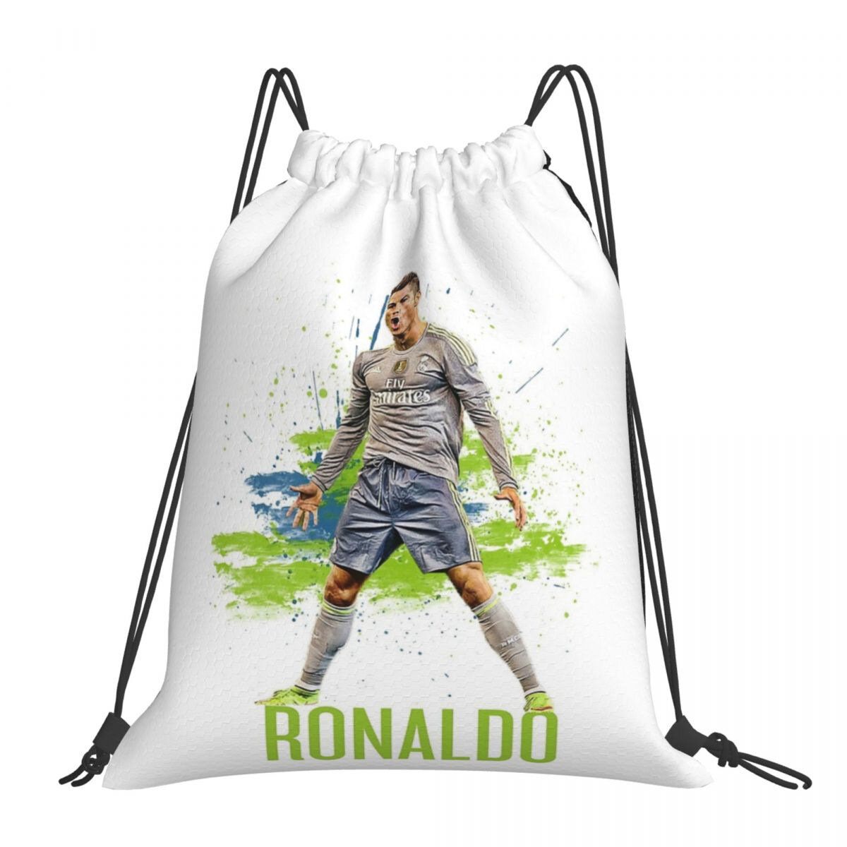 Портативная сумка-оксфорд на плечо Messi C Ronaldo для футбола, баскетбола и карманов, детская милая сумка для хранения большой вместимости