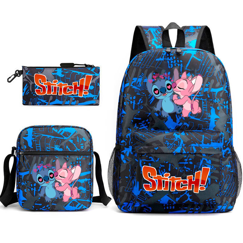 Лидер продаж в европейском и американском школьном сезоне, студенческий рюкзак, рюкзак с теплопередачей, сумка через плечо, пенал, набор из трех предметов