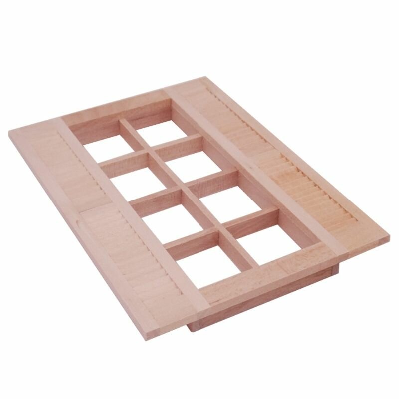 1:12 Кукольный домик с мини-мебелью, модель карманного окна, 8 сетчатых жалюзи