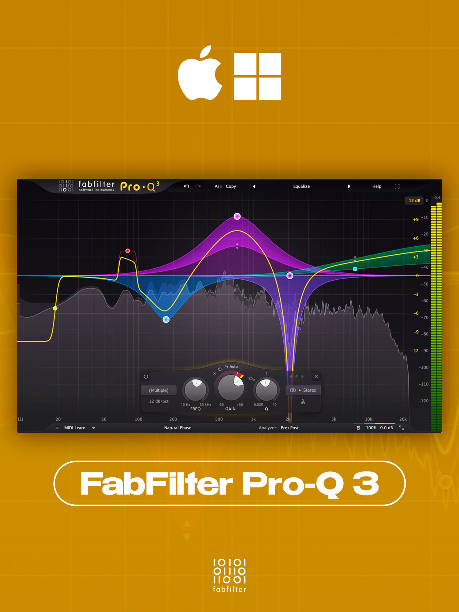 FabFilter Pro-Q 3 (лицензионная активация) для macOS & Windows