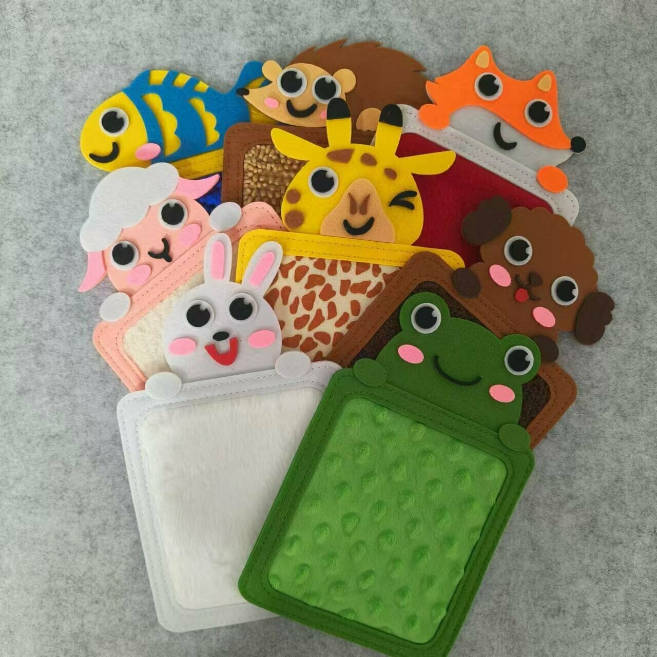 Фетровая подушечка для тактильного восприятия детей, сенсорные игрушки для животных