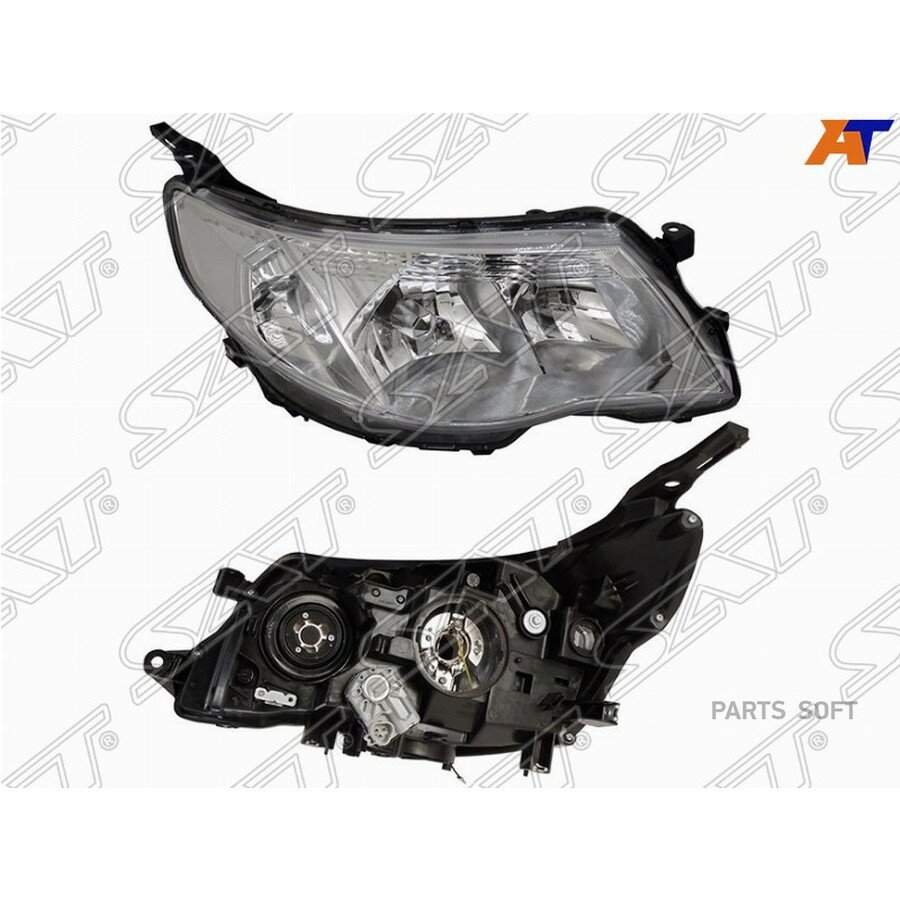 Фара Subaru Forester 07-13 (Справа/ Ксенон/Галоген/ С электрокорректором) от официального дистрибьютора, SAT, артикул ST2201120R