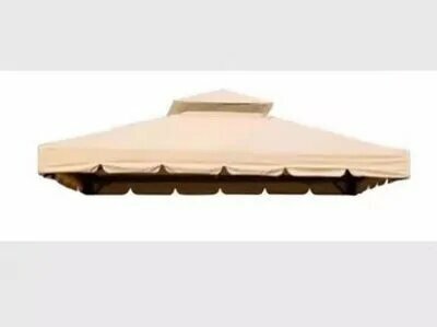 Наружный тент-крыша с двойным верхом 3 х 3 м для беседки, Хаки