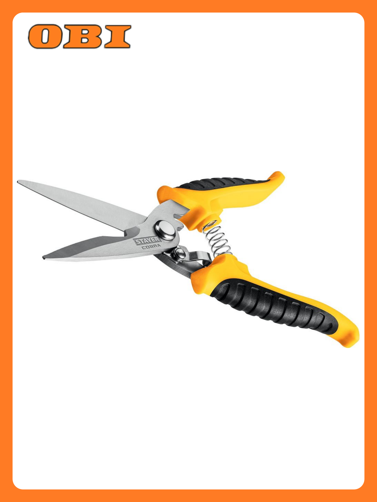 Ножницы STAYER, универсальные, прямые, 200мм, нержавеющая сталь, оксидированные