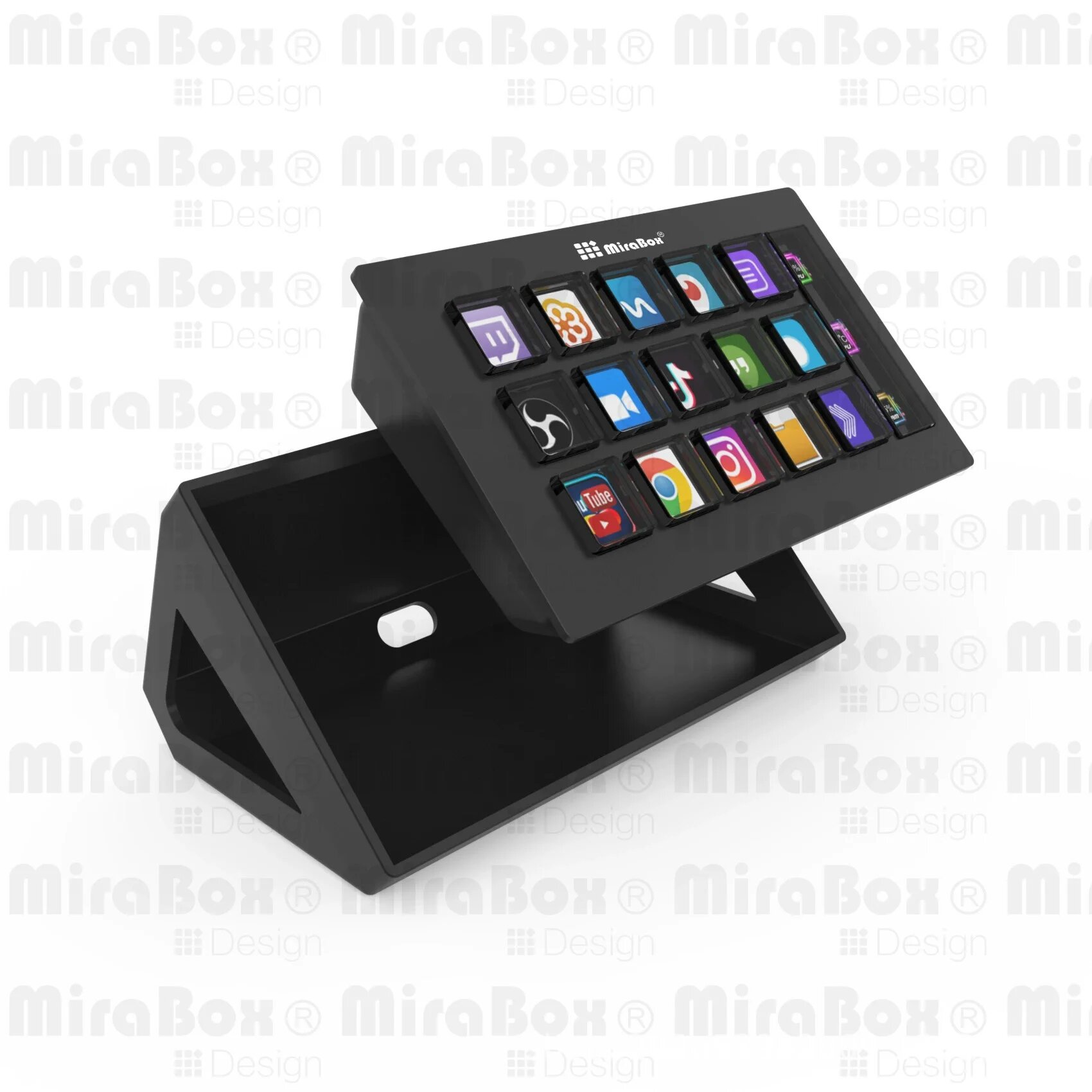 Визуализированная клавиатура Miaolianbao Streamdeck с ЖК-дисплеем, программируемая настраиваемая маленькая клавиатура