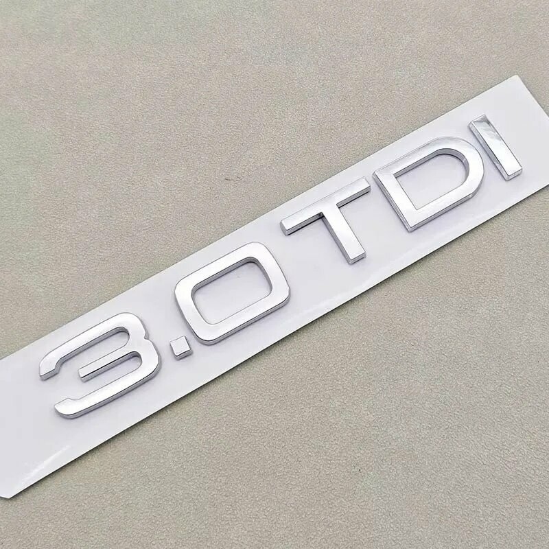 3d ABS хромовый автомобильный логотип 3.0 TDI Audi A3 A4 A5 A6 A8 Q3 Q5 Q7 Q8