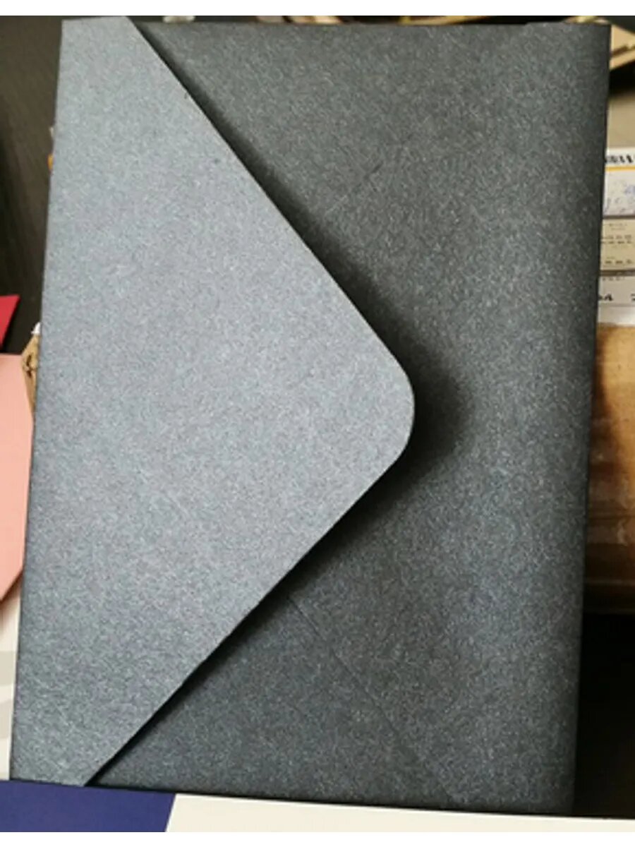 Винтажный конверт (Карбон-черный перламутр, 10 шт.)