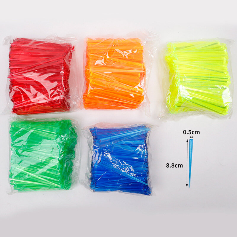 Премиальные пластиковые конусообразные треугольные фруктовые палочки, одноразовые пластиковые фруктовые палочки, вилки для тортов и десертов, вставки для фруктов, треугольные фруктовые вилки