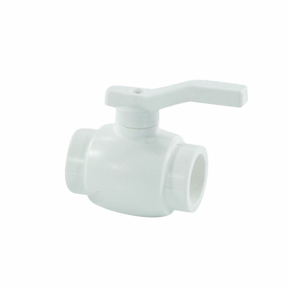 Кран шаровой PP-R белый Дн 20 внутренняя пайка RTP (РосТурПласт) 27603