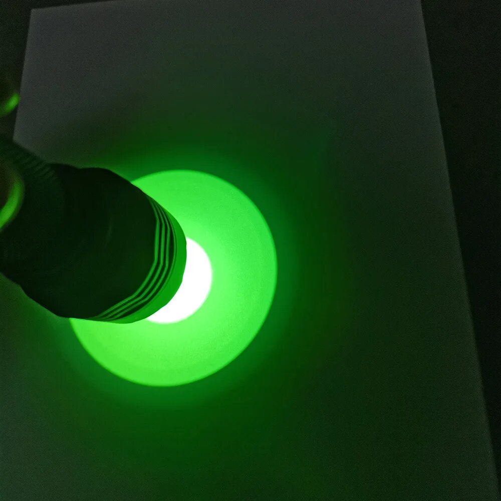 Фонарик CONVOY C8 Plus зеленый, желтый, синий, белый, красный LED 18650 Silver, KP CSLNM1. F1 Green, 4 modes, No battery