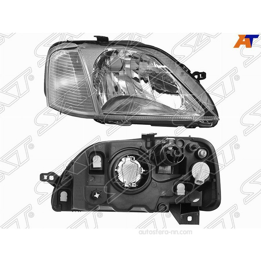 SAT ST5511153R Фара Renault Logan 04-09 (Справа/ С электрокорректором)