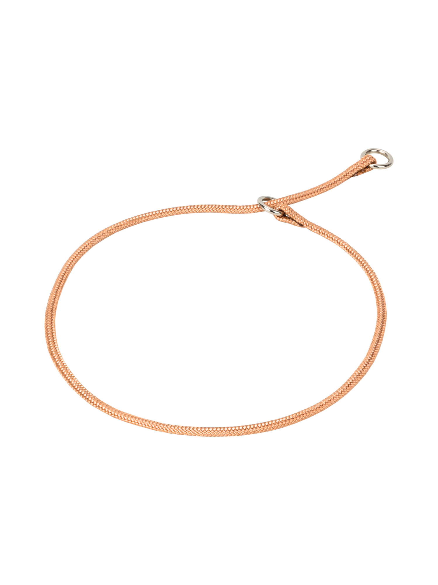 Ошейник удавка для собак ZooOne с 2-я кольцами, круглый, 3мм * 40см, медь