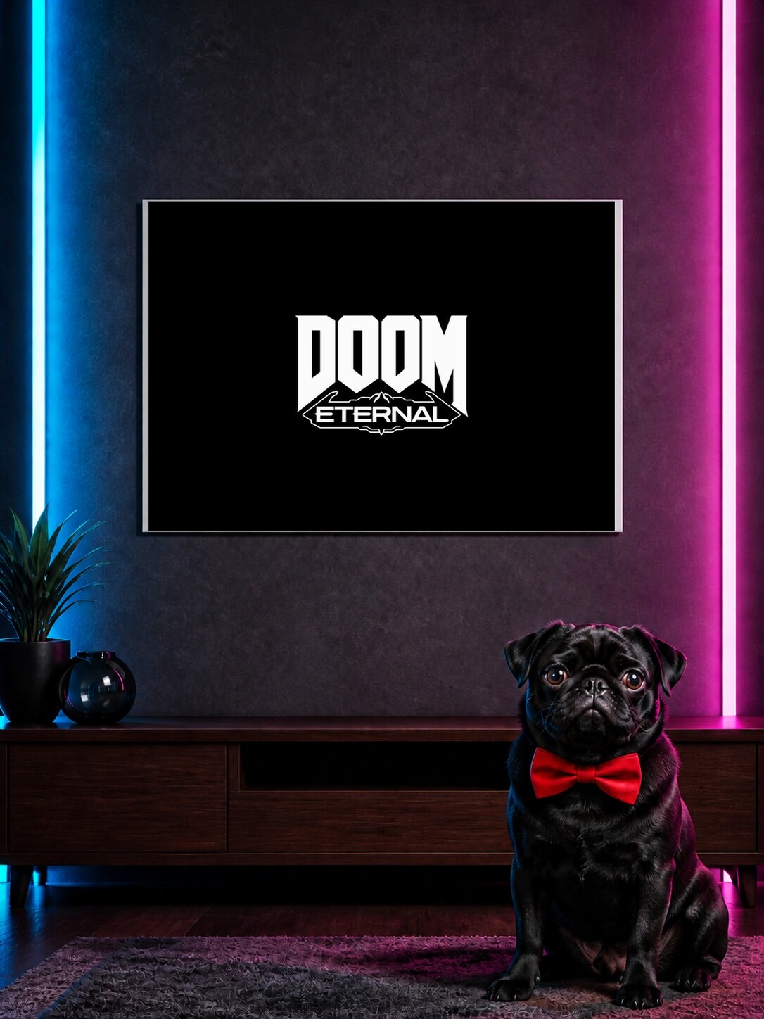 Постер DOOM Хроники — суровая игровая эстетика A3