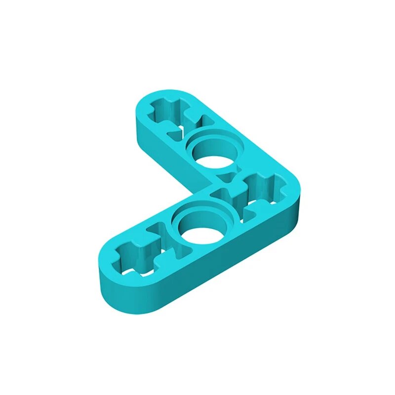 Gobricks 32056, 10 деталей, изогнутые тонкие кирпичи Technic Бирюзовый, 046
