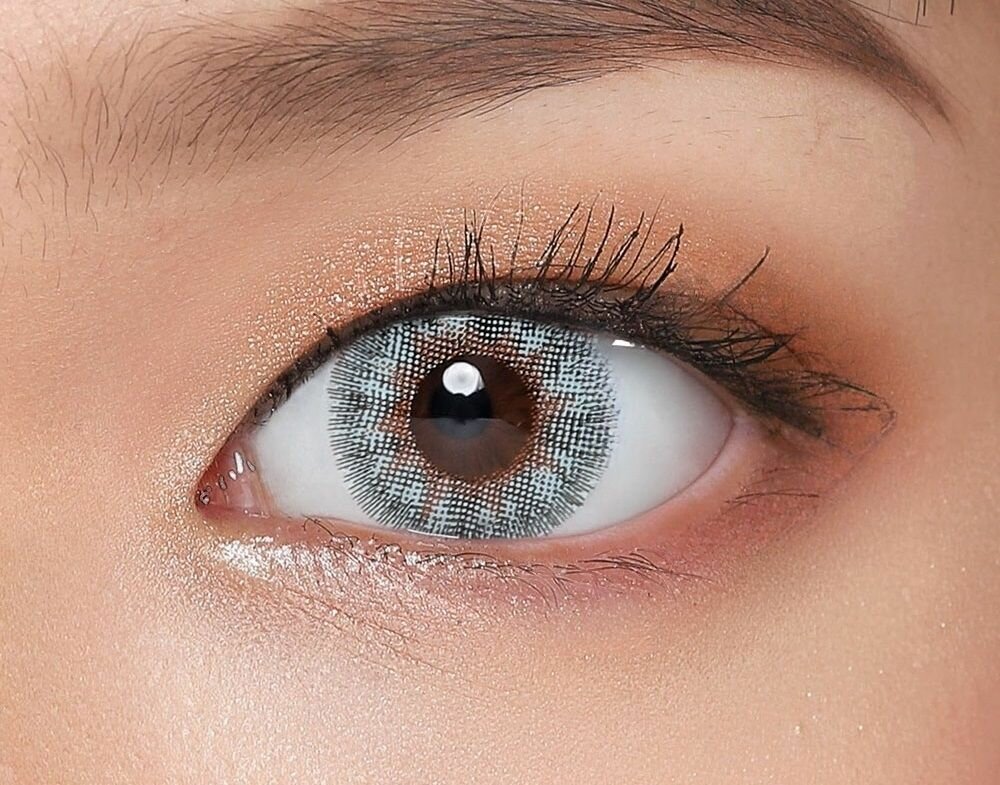 Цветные контактные линзы Алекс Линза (ЕОС), Ануна-3T-Серый-Голубой, -3.5 / 14.5 / 8.8, 2шт.