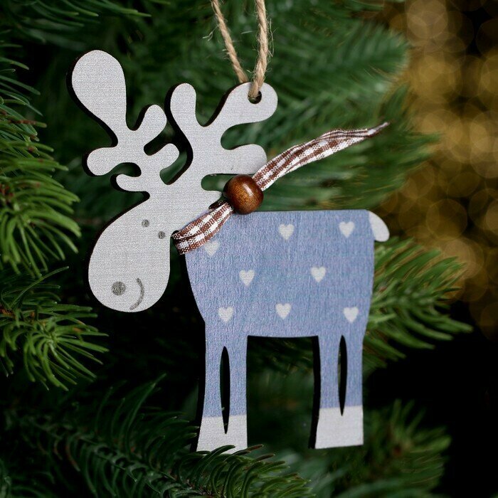 Подвеска новогодняя Смешной олень