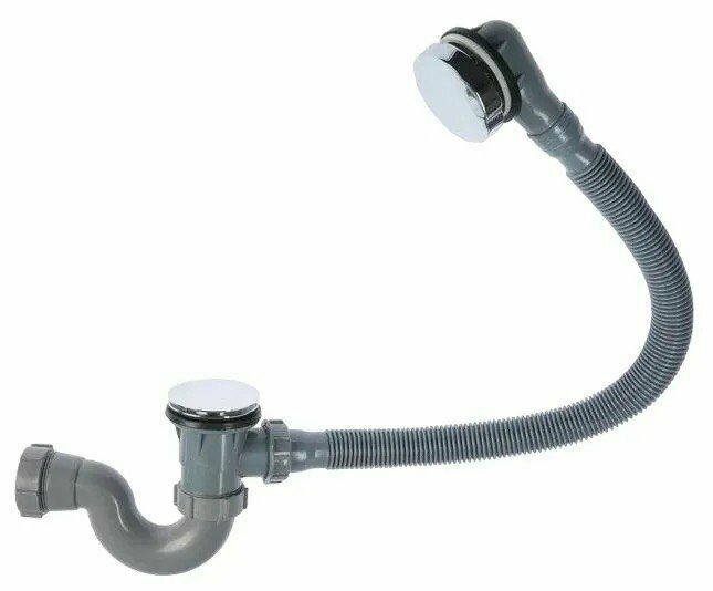 Обвязка для ванны пластмассовая автомат с фиксатором TIM арт. BAS0270P(А)