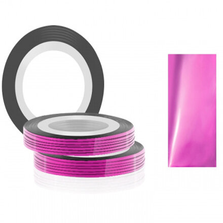 Jessnail Фольга для дизайна ногтей в рулоне 20м*0,8мм, розовая (74634)