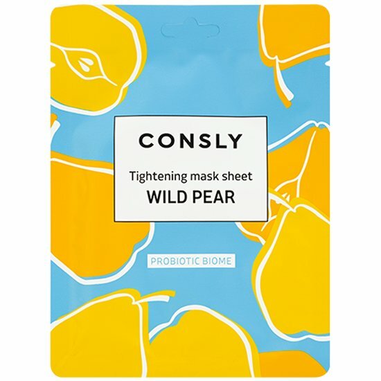 Тканевая маска для лица Consly с экстрактом дикой груши для комбинированной, проблемной и жирной кожи, 25 мл