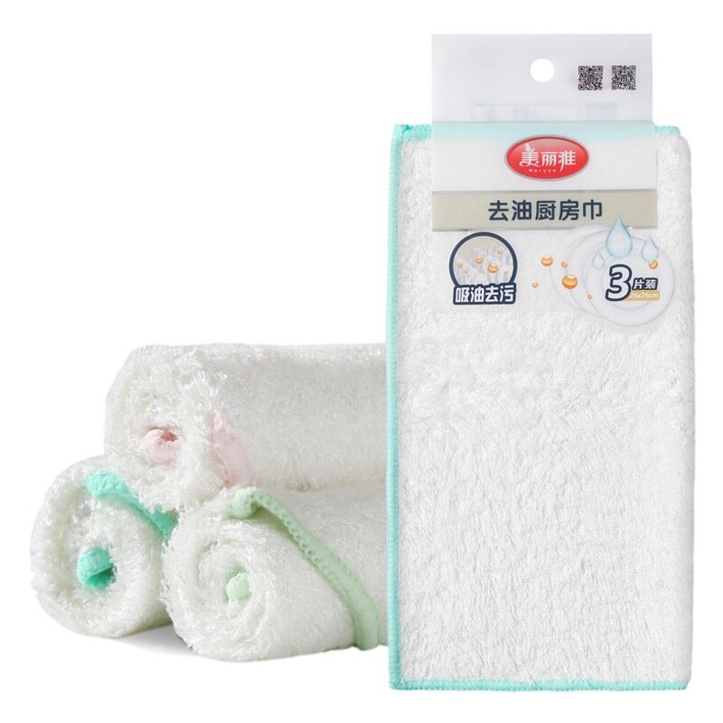Полотенца Meiya Lazy Rag Beautiful and elegant, для посуды, микрофибра, 26см, 3 шт