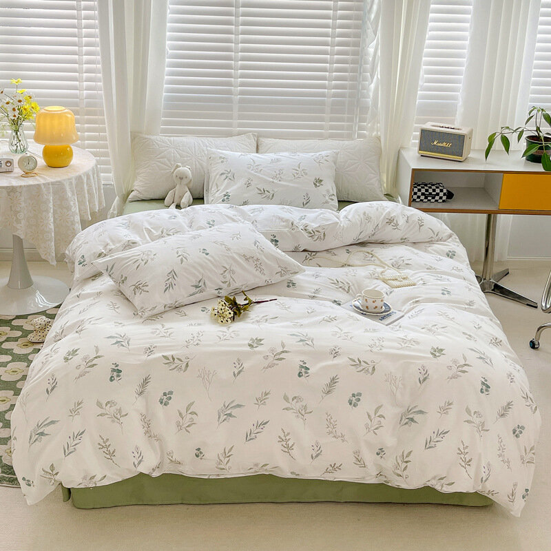 Постельное белье Miss Deer "Small Fresh Nordic", стеганое, хлопок, 4 предмета