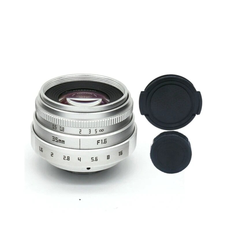 Объектив 35mm F1.6 silver для портретной съемки